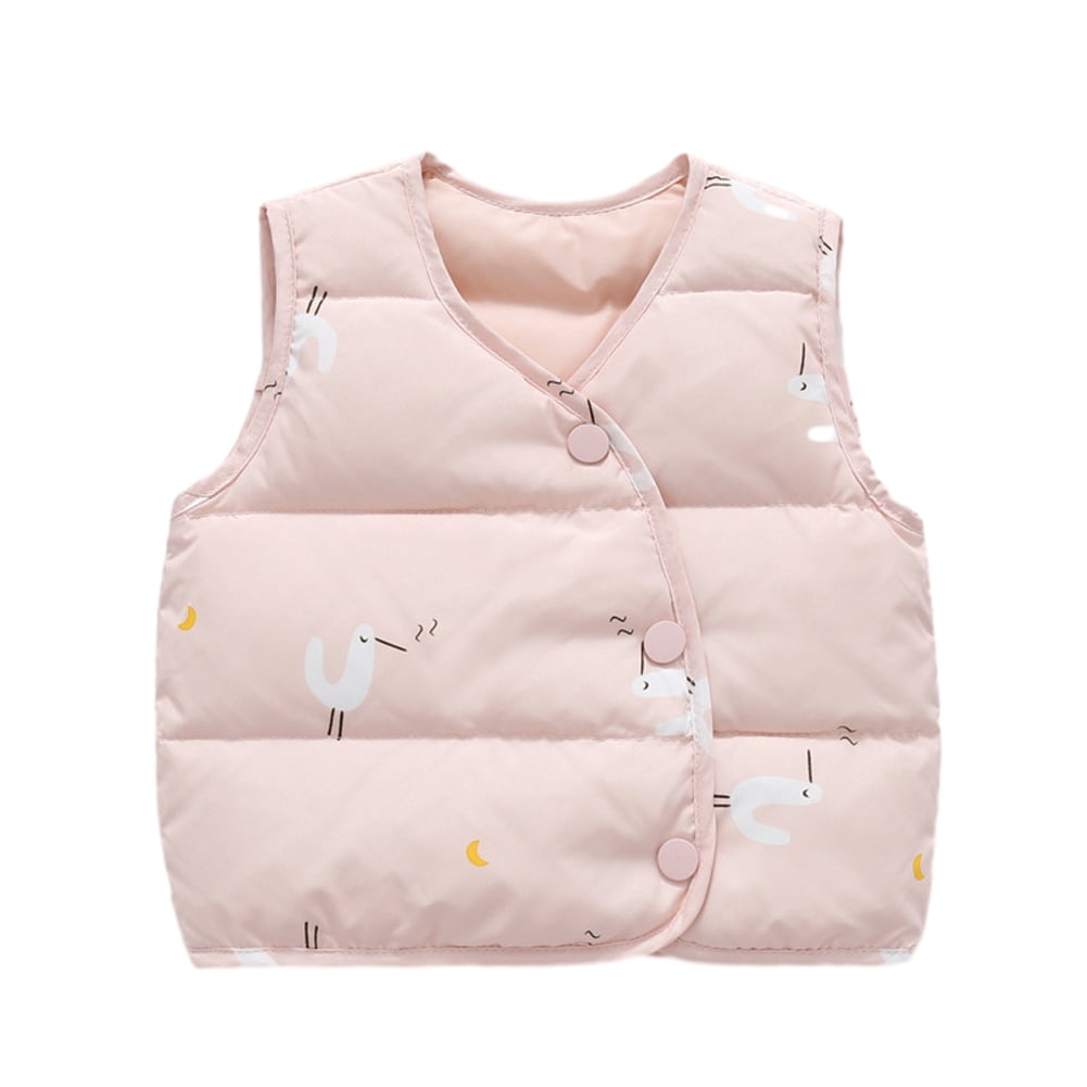 WOLLED Infant Baby down Vest Boys Girls Warm Liner Vest Toddler Cartoon ...
