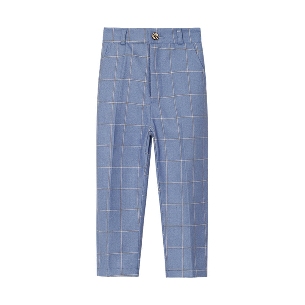 WOLLED Teen Kids Boys Spring Summer Dress Pants Youth Boys Flat Front ...