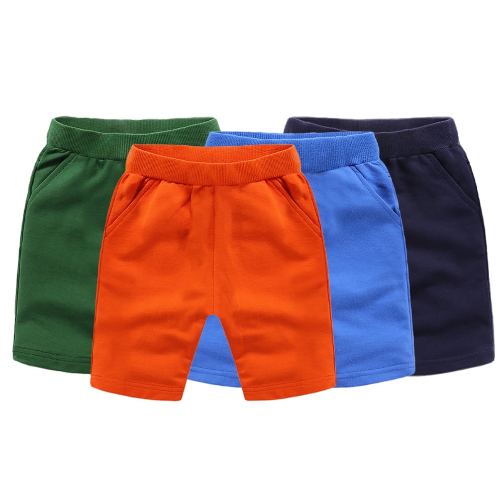 WOLLED Toddler Kids Boys Summer Shorts Solid Color Casual Shorts ...