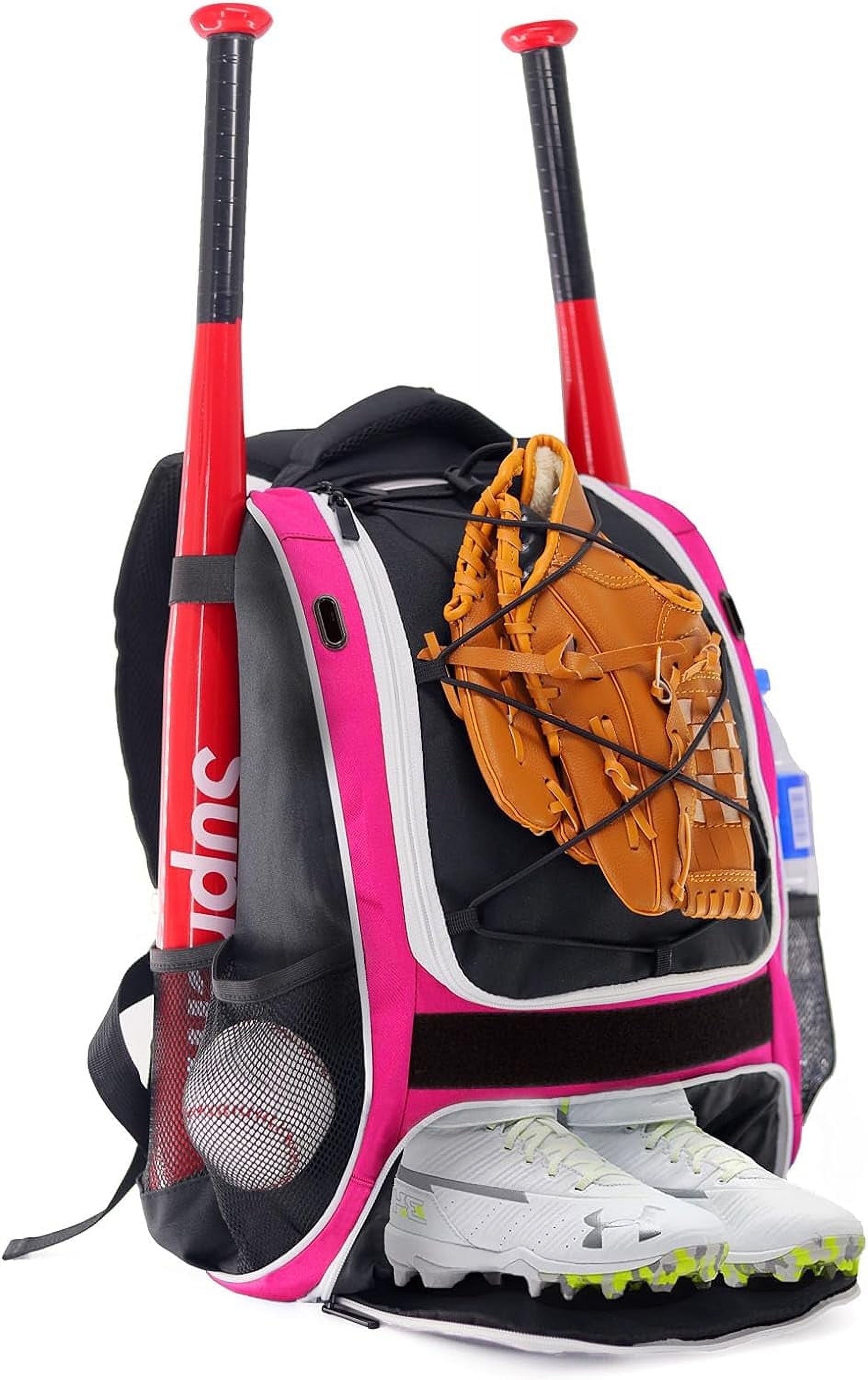 WOLT | Baseball Bag Backpack--Youth Girls Baseball Equipment 29L ...