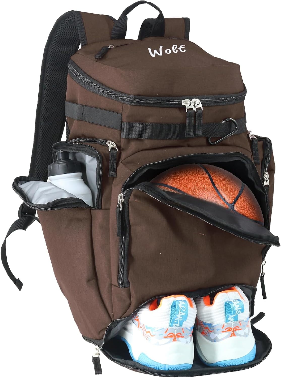 WOLT | Basketball Backpack Bag with Separate Ball Compartment and Shoes ...