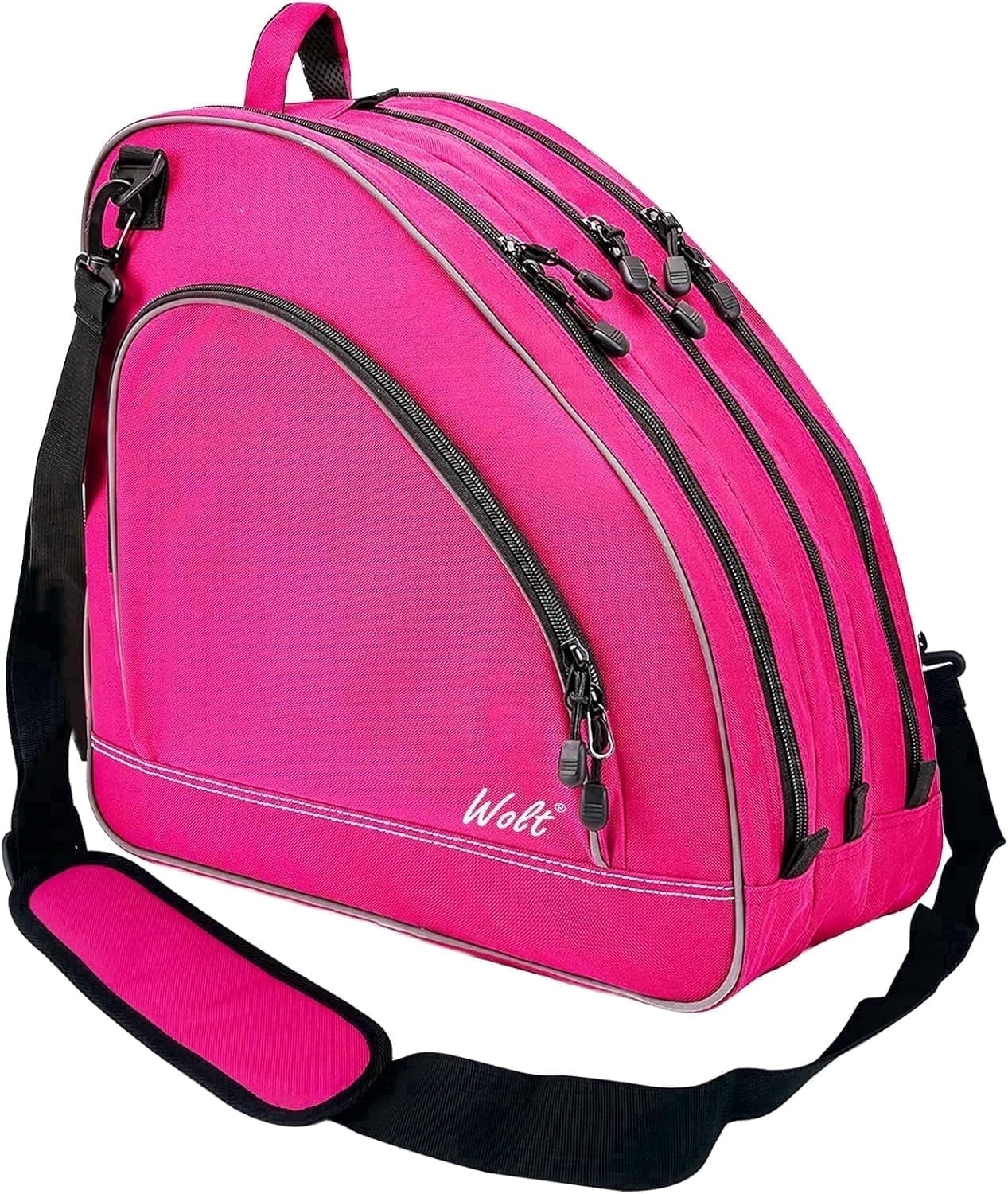 WOLT Pink Ice Skate Roller Skate Bag, Inline Skate Bag with Adjustable ...