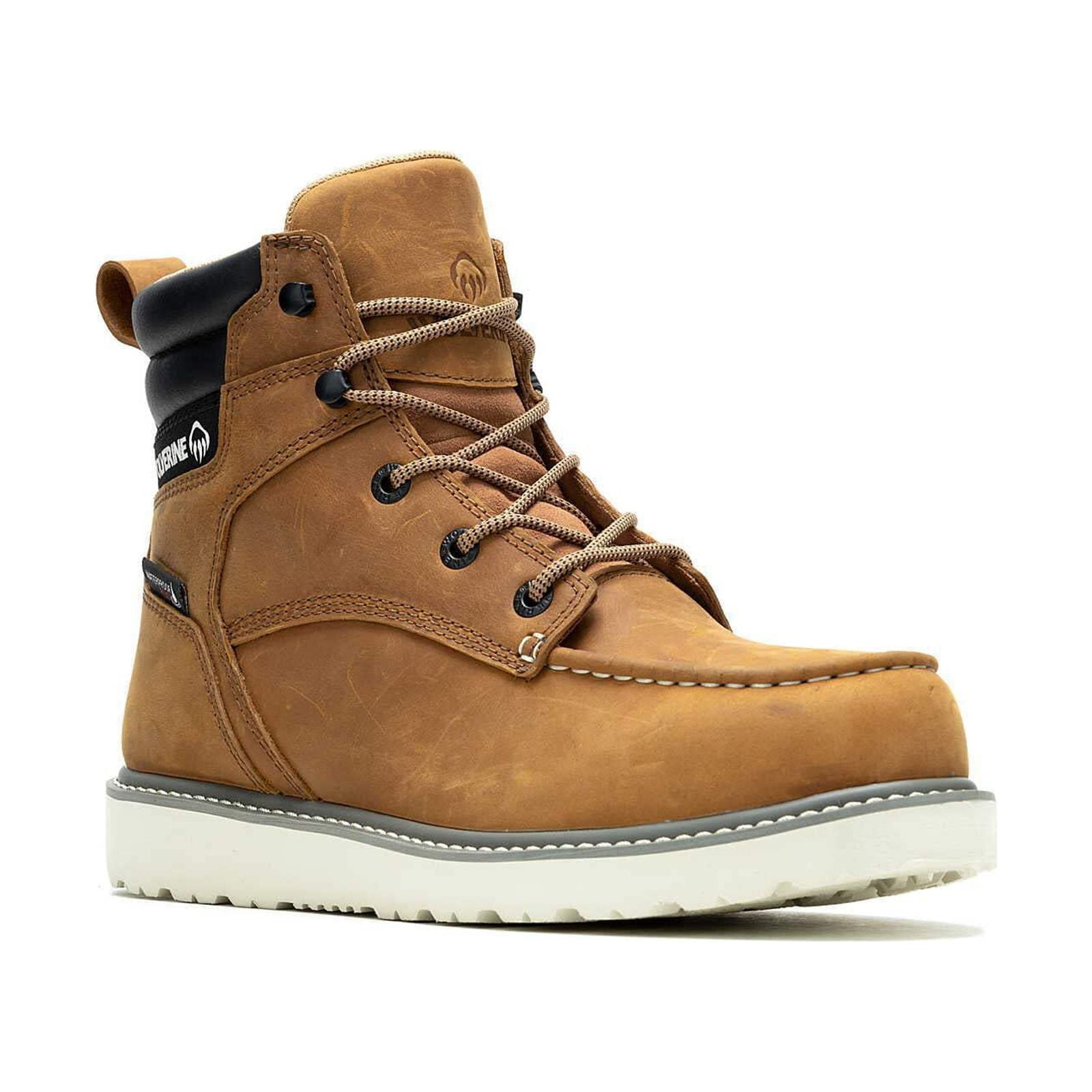 Wolverine Trade Wedge 6" Moc-Toe Steel-Toe Work Boot Men - Walmart.com