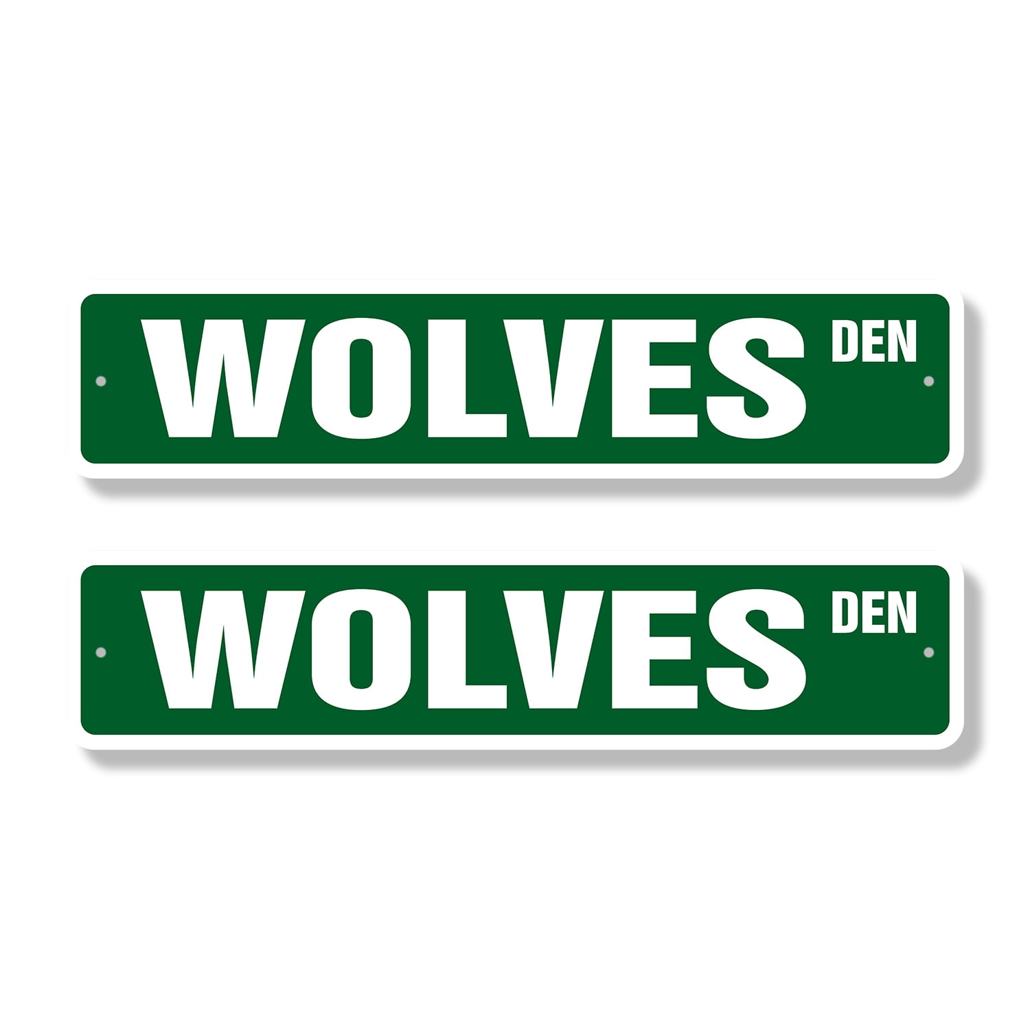WOLVES Classic Street Sign (2 Pack) wolf collectible decor howl signs ...