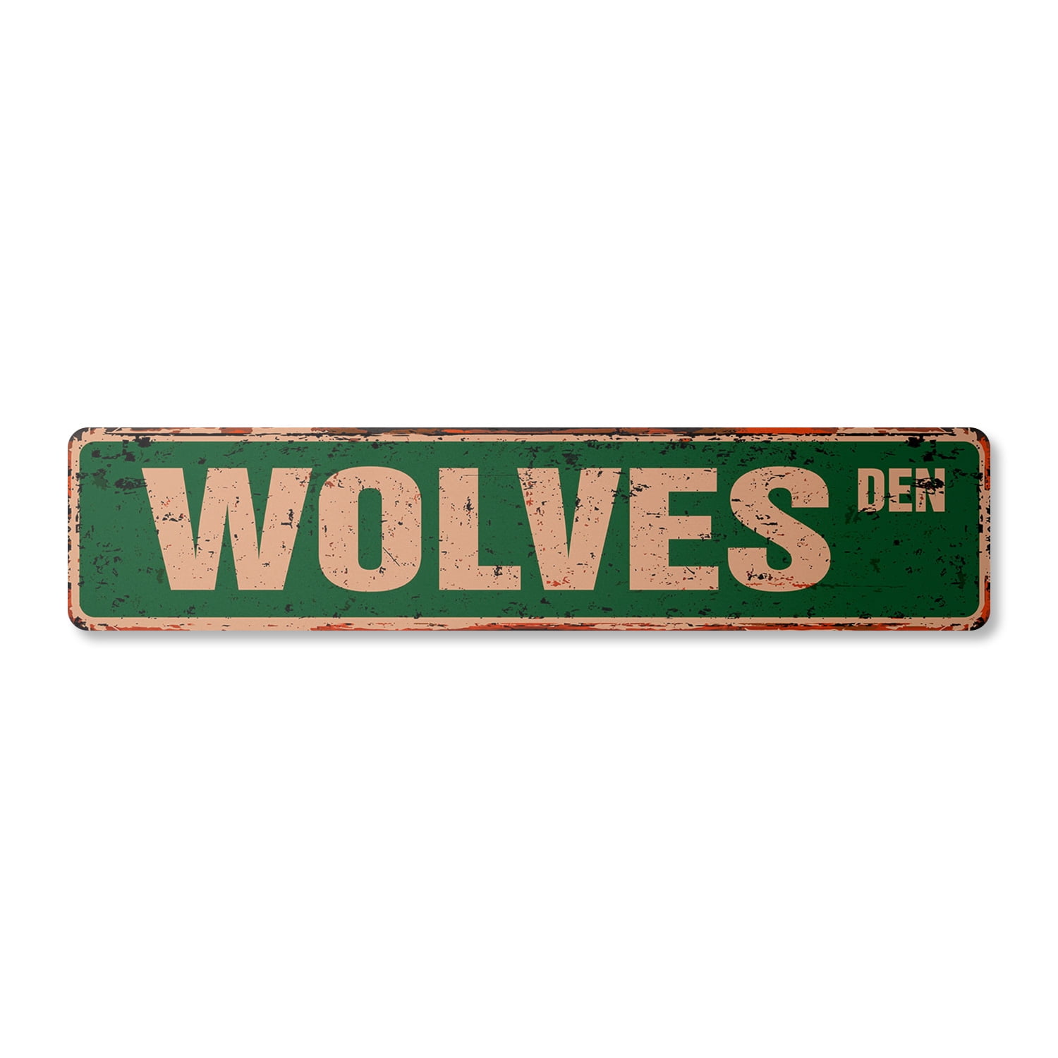 WOLVES Vintage Plastic Street Sign wolf collectible decor howl signs ...
