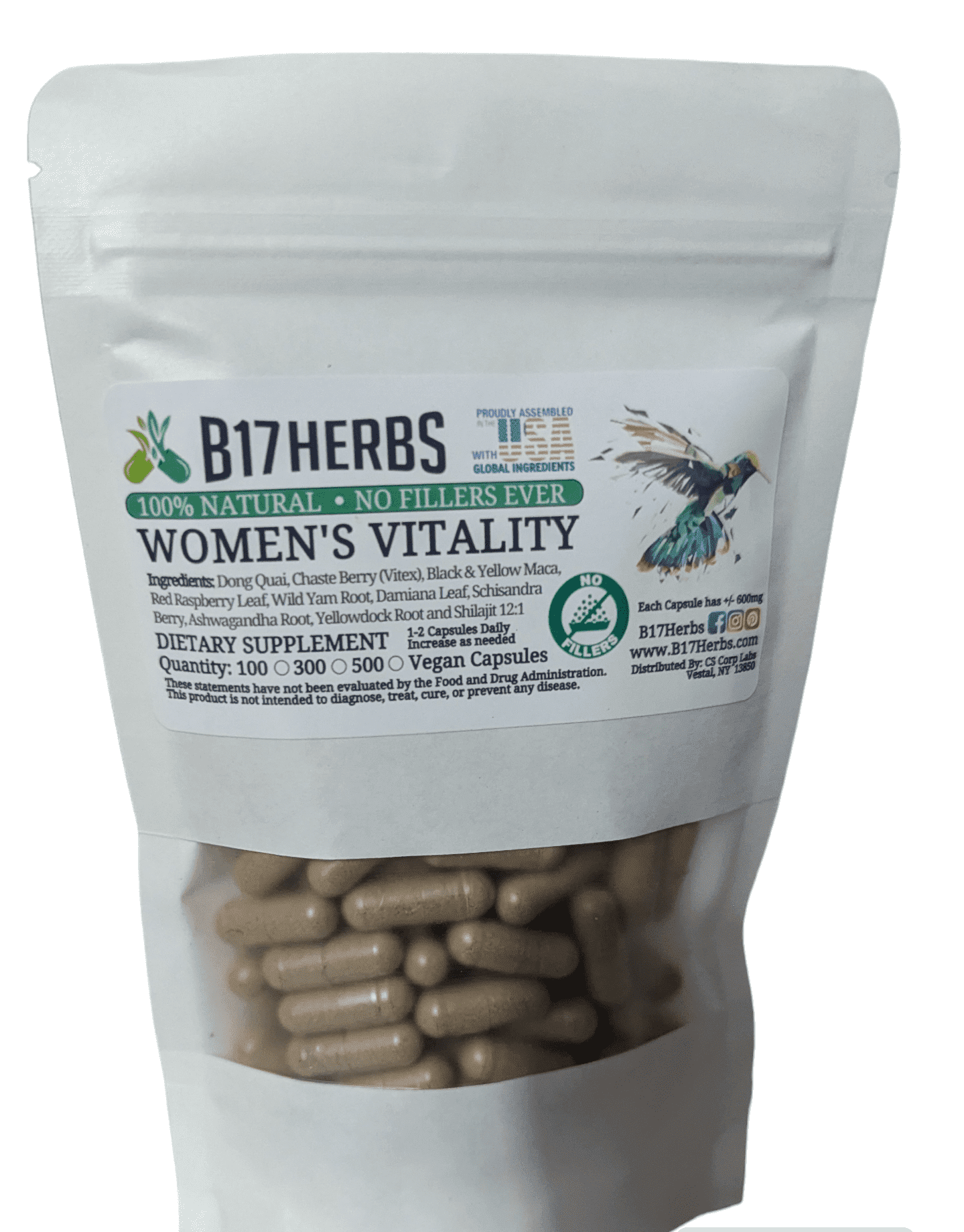 WOMENS VITALITY | Herbal Caps | Female | Woman | Health | Energy ...