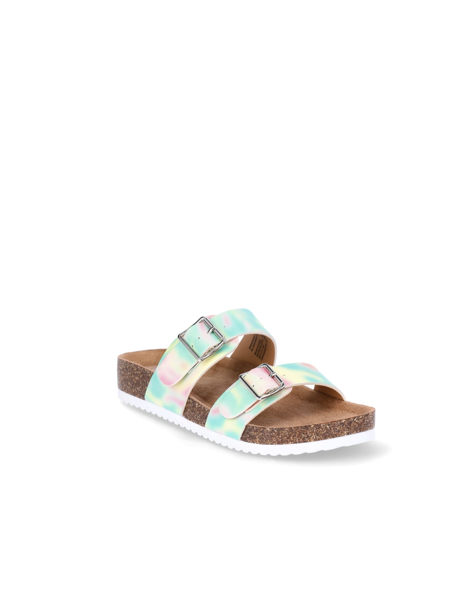 Wonder Nation Little & Big Girl 2 Buckle Sandal - Walmart.com