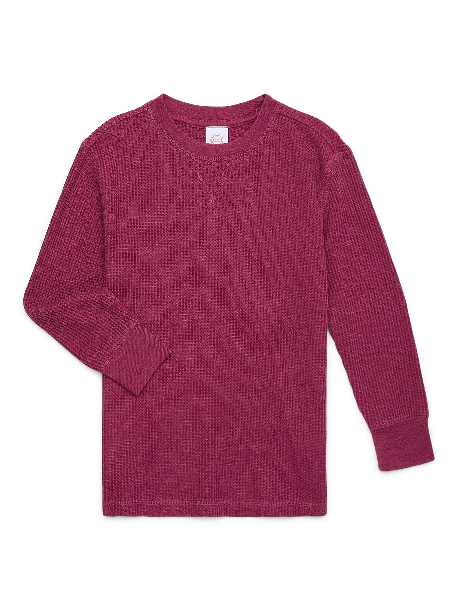 Wonder Nation Boys Thermal Top with Long Sleeves, Sizes 4-18 - Walmart.com