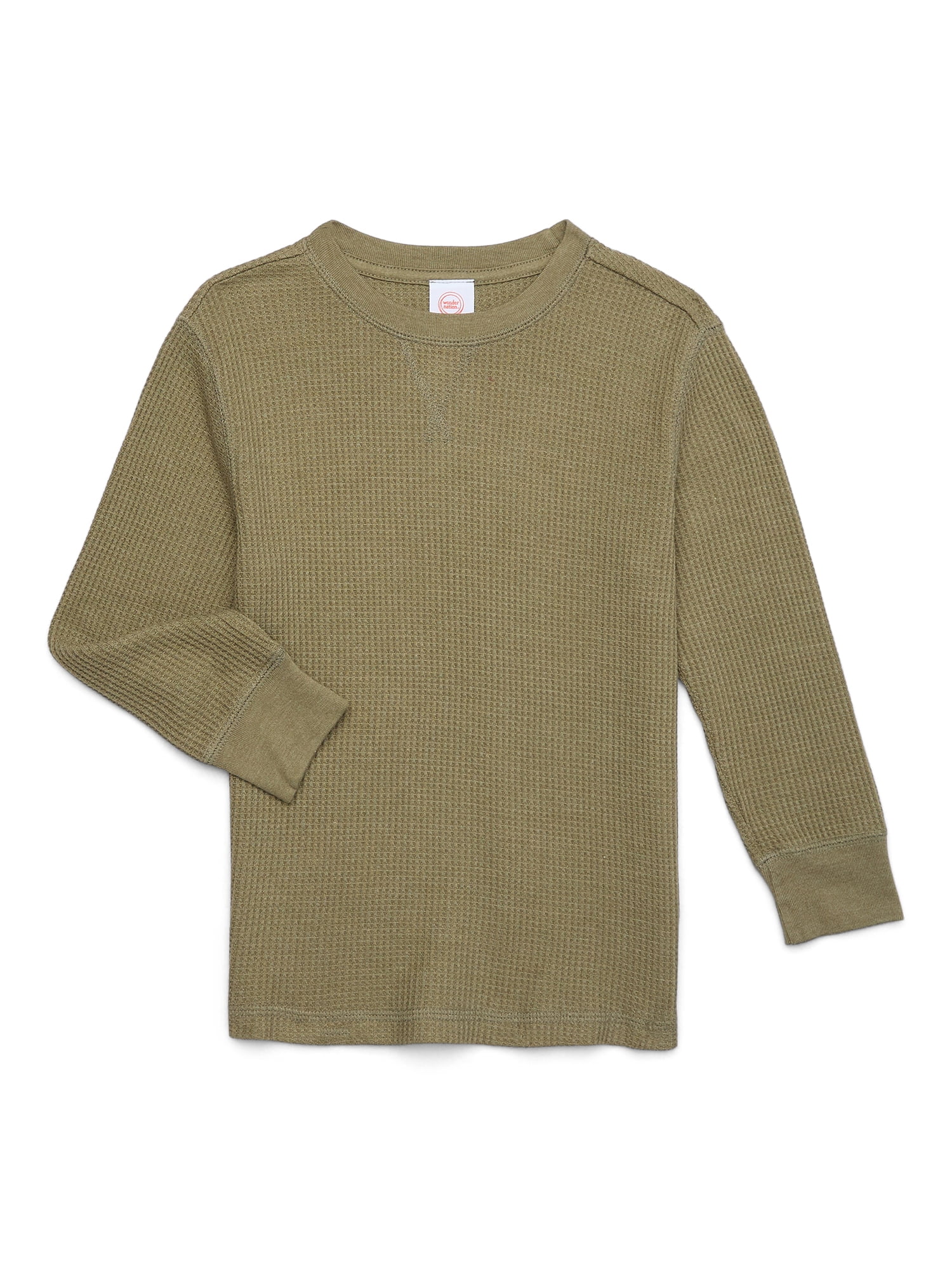 Wonder Nation Boys Thermal Top with Long Sleeves, Sizes 4-18 - Walmart.com