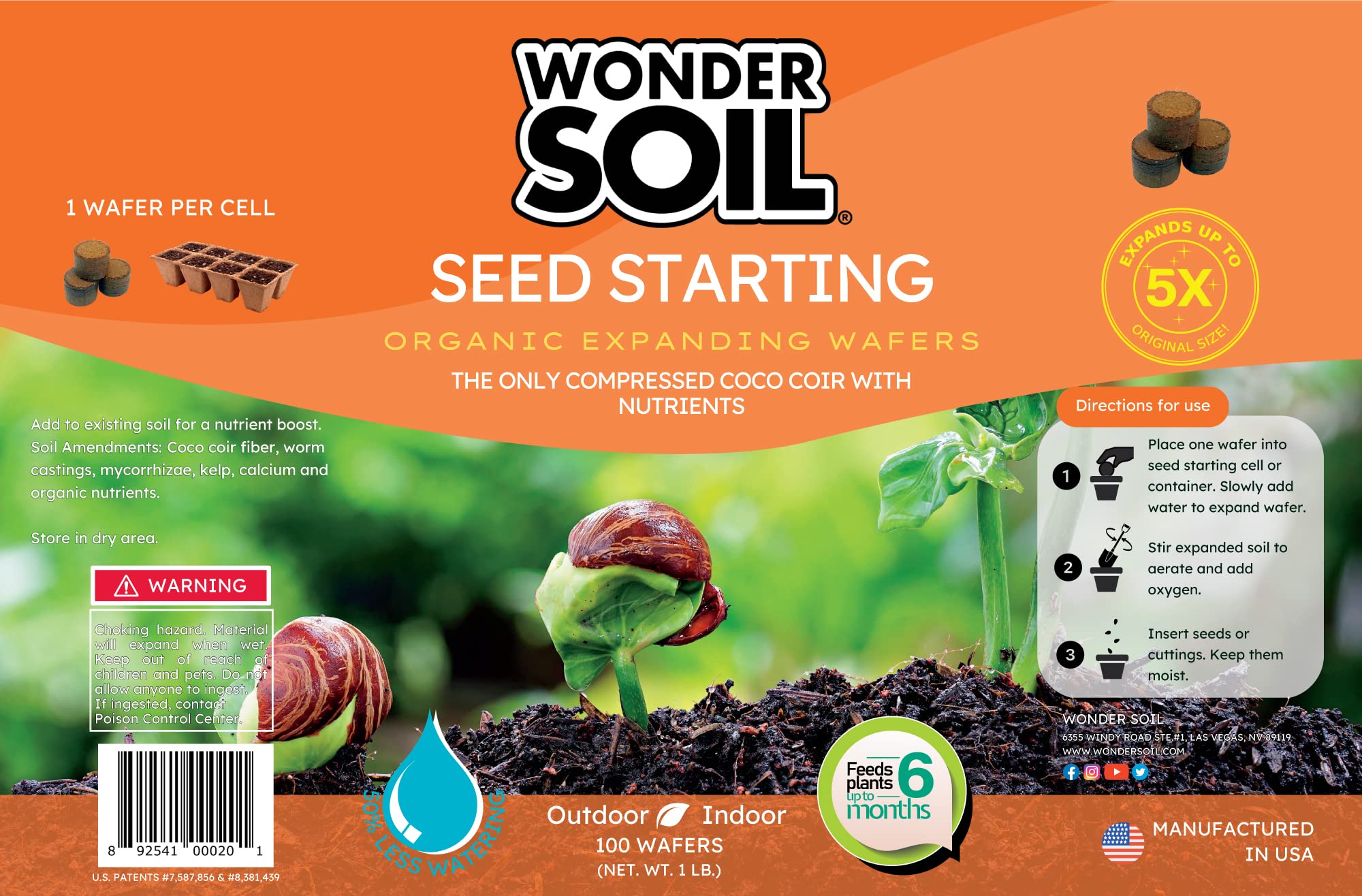 WONDER SOIL | 100 Organic Seed Starter H2FSDPellets | Ready to Plant ...