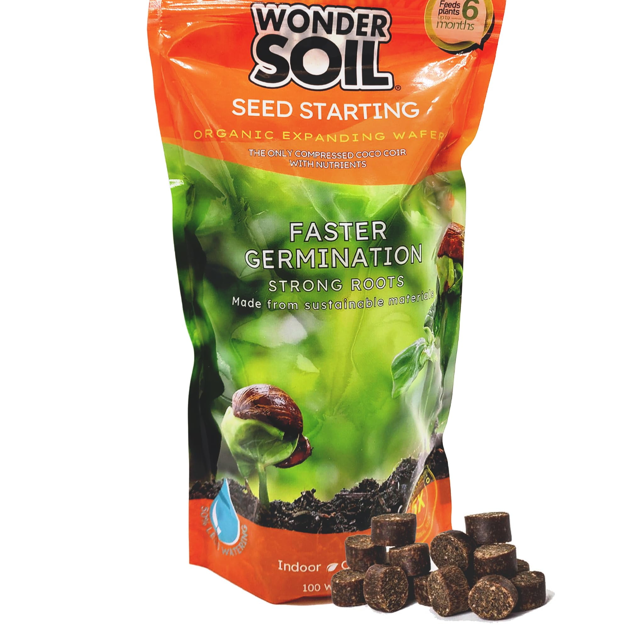 WONDER SOIL |EGSC 100 Organic Seed Starter Pellets | Ready to Plant ...
