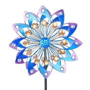 WONDER garden Large Yard Copper Decorations: 61 inch Blue Flower ...