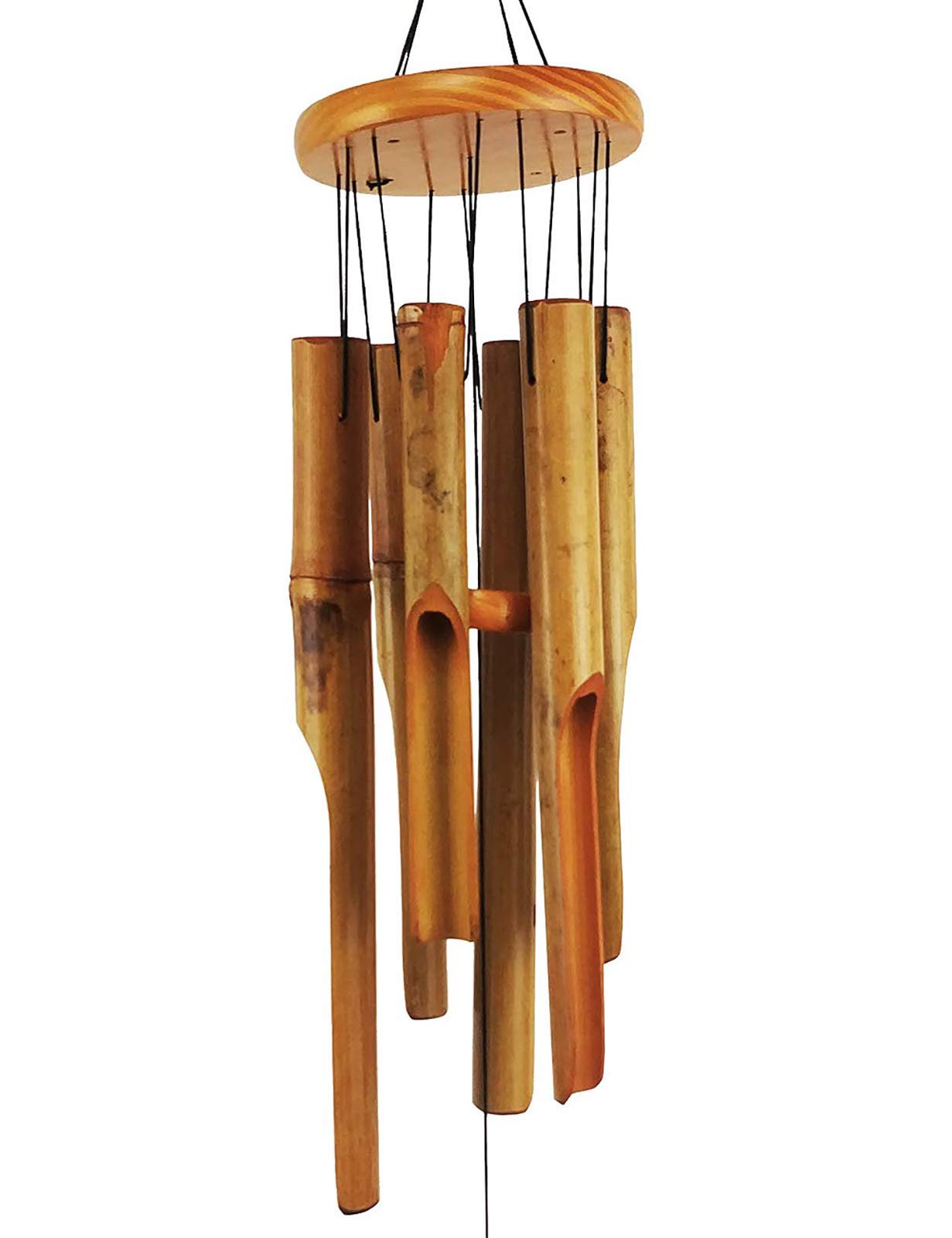 WONDER garden Wind Chimes Bamboo Product Wooden Music Crisp Sound ...
