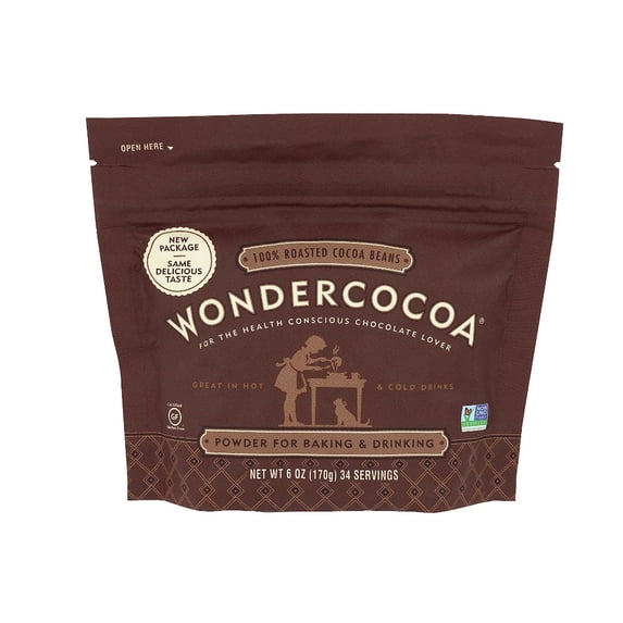 WONDERCOCOA Fat Free Decaf Cocoa Powder, 6 Oz (2 Pack) - Walmart.com