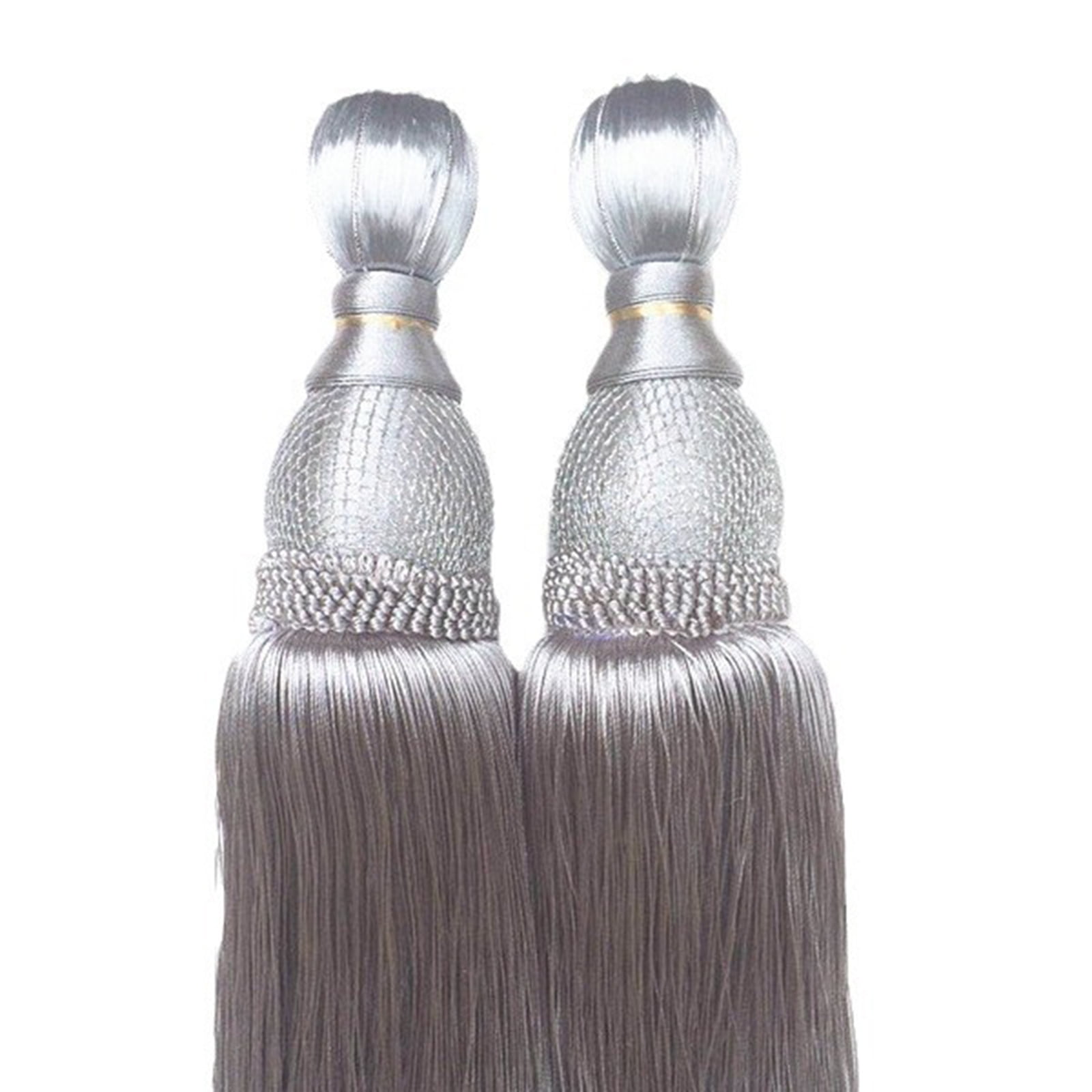 WONIU 2 Pack Curtain Tiebacks Tassel Rope Tie Backs Holdbacks, Gray ...