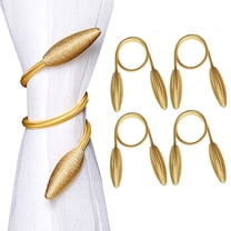 Efavormart Set of 2 | 7" Gold Acrylic Crystal Curtain Tie Backs, Square ...