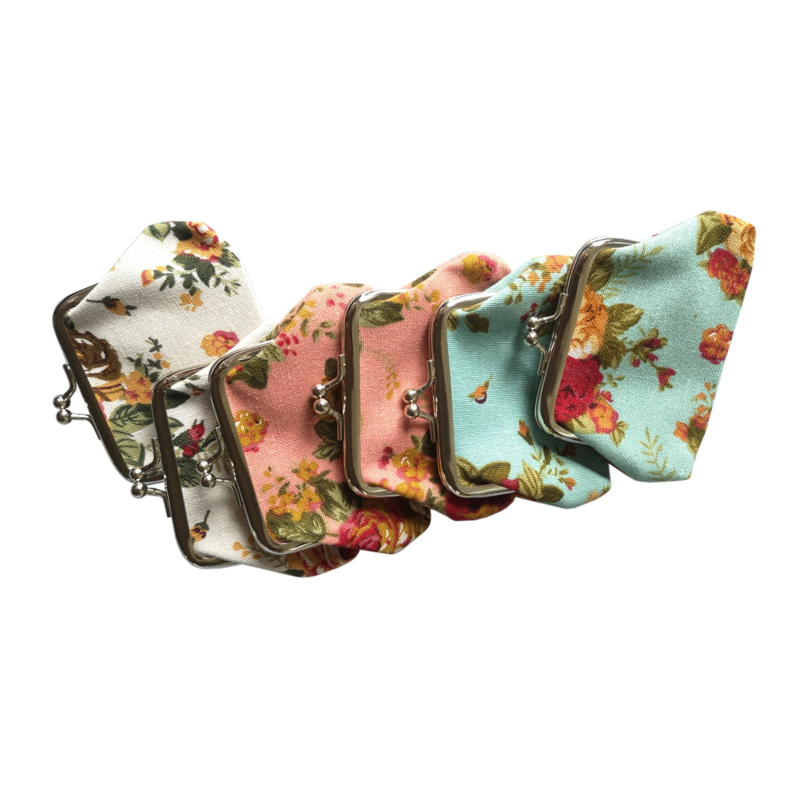 WONIU 6 Pack Small Coin Purses for Kids Girls, Vintage Mini Change ...