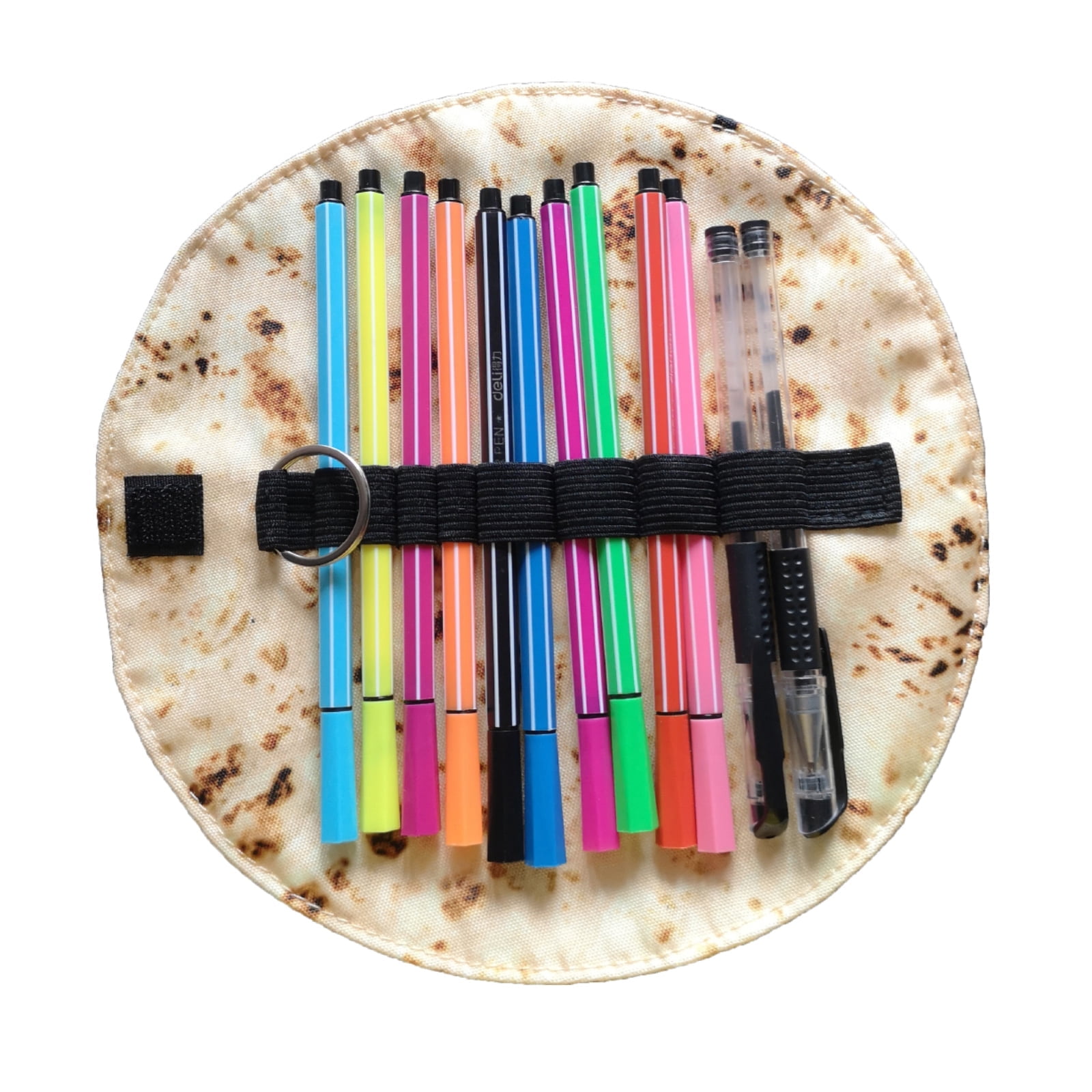 WONIU Burrito Tortilla Pencil Case, Large Canvas Pouch for Pens, Makeup ...