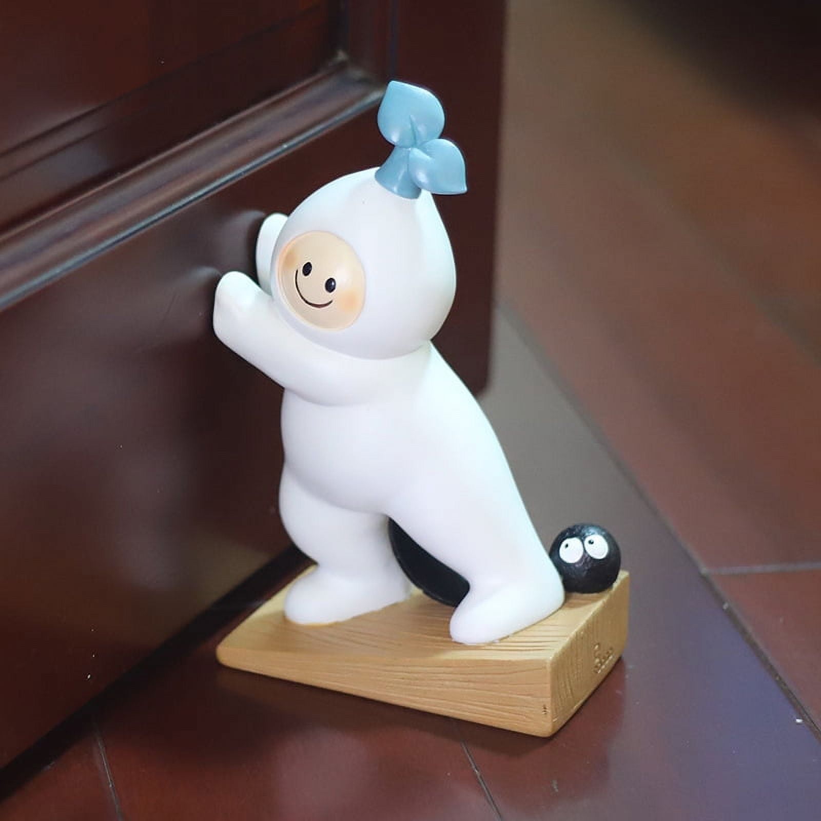WONIU Cute Door Stopper Animal Door Stop, White Radish Shape, 1 Pack ...