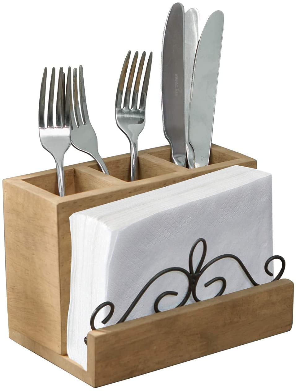 WOOD ART STORE Wooden Countertop Tissue Paper Holder for Dining Table ...