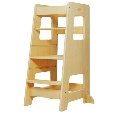 Costway Kids' Helper Tower - Adjustable Learning Stool with Safety ...
