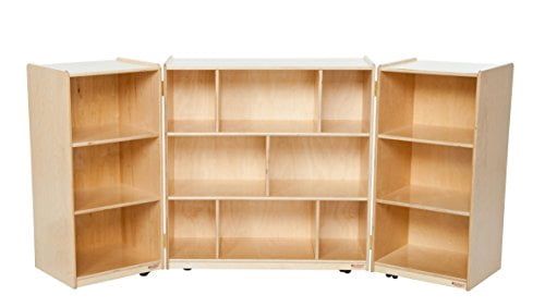Wood Designs 15600 3 Section Folding Storage - Walmart Business Supplies