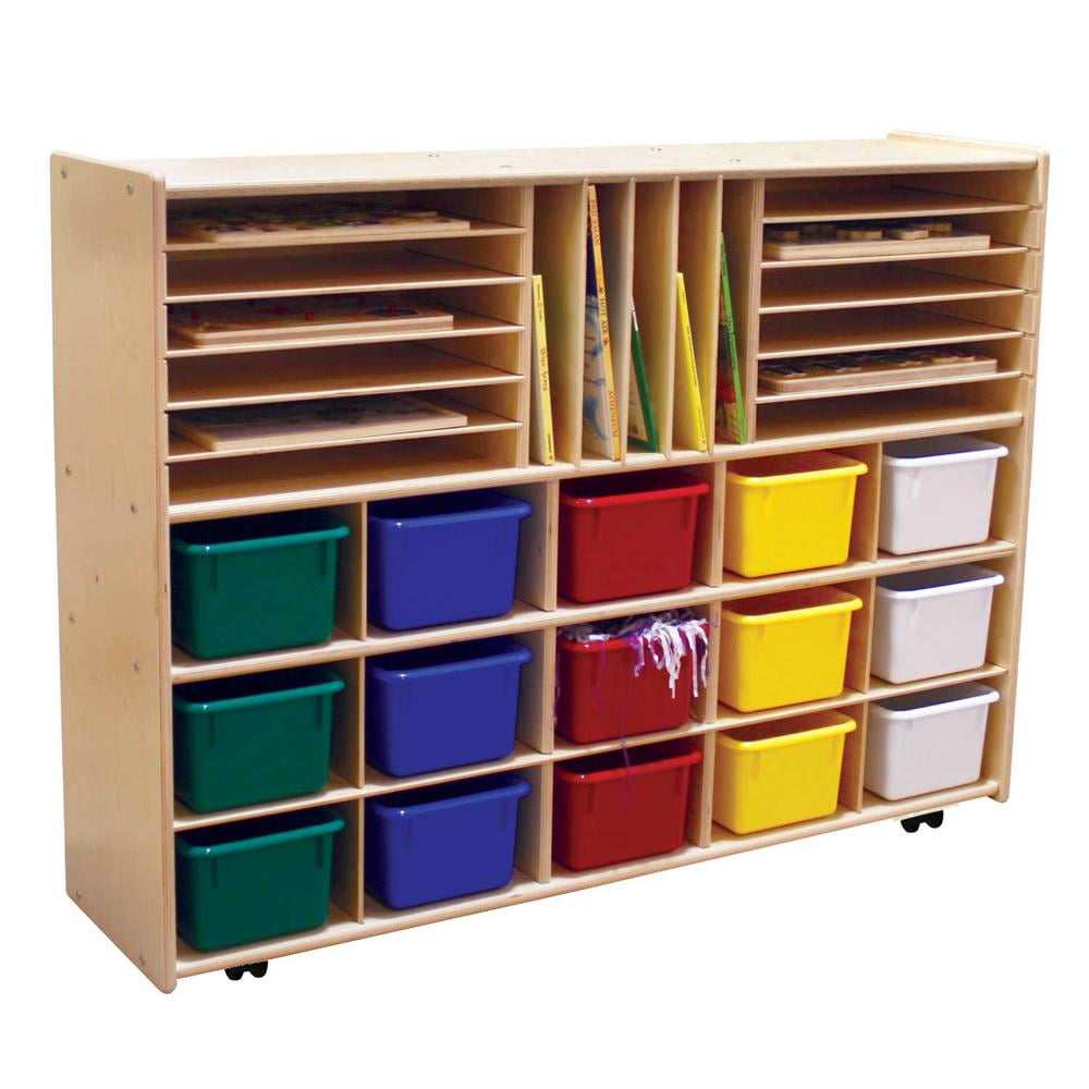 WOOD DESIGNS Multi-Storage with (15) Assorted Trays - Walmart.com