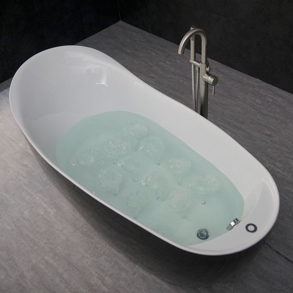 WOODBRIDGE B-0031 Deluxe Air Bubble Free Standing Bathtub, B-0031 Air ...