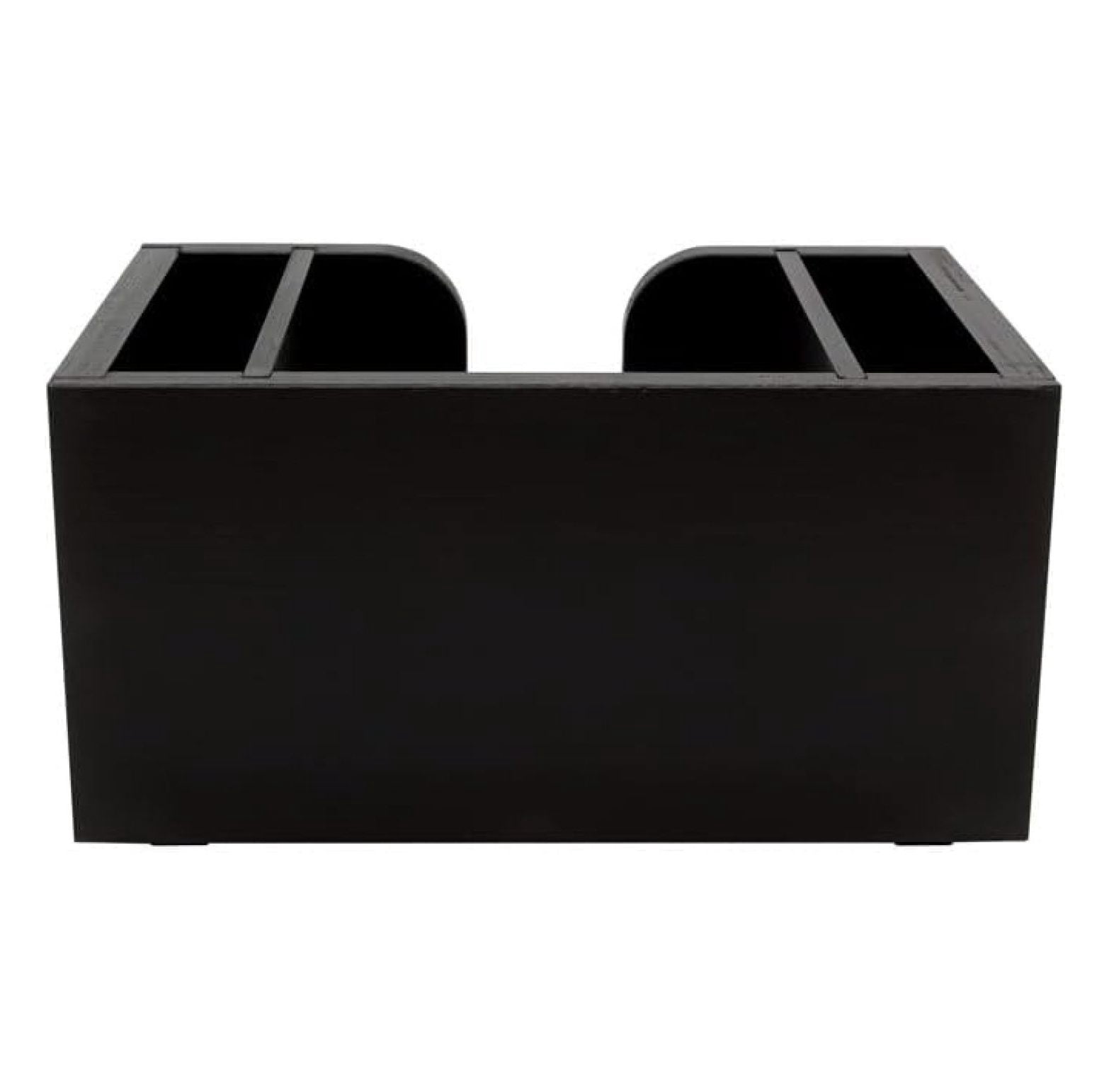 WOODEN BAR CADDY - RUSTIC WOODEN DESIGNS (Black) - Walmart.com