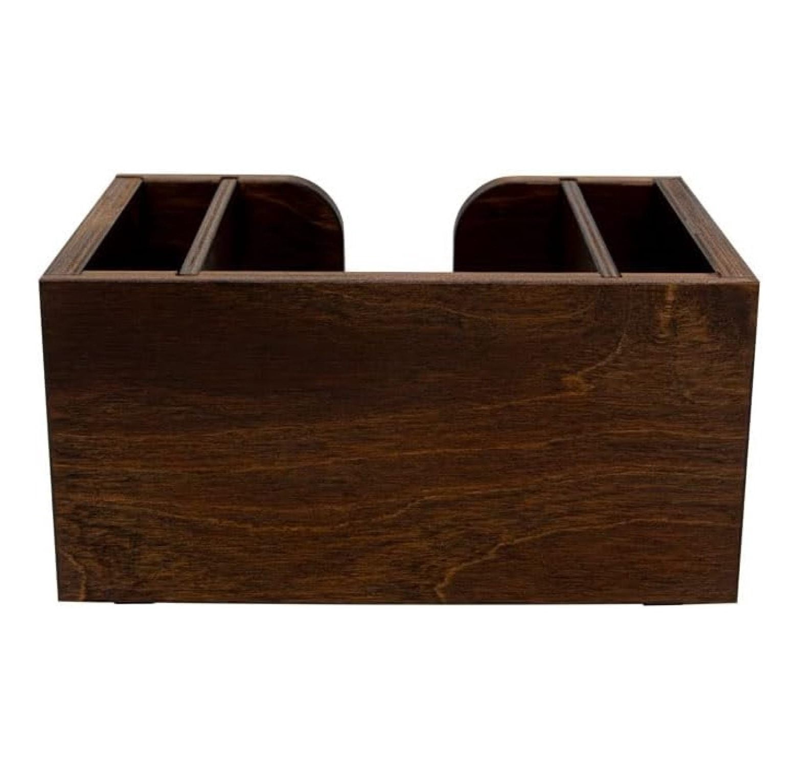 WOODEN BAR CADDY - RUSTIC WOODEN DESIGNS (Dark Walnut) - Walmart.com