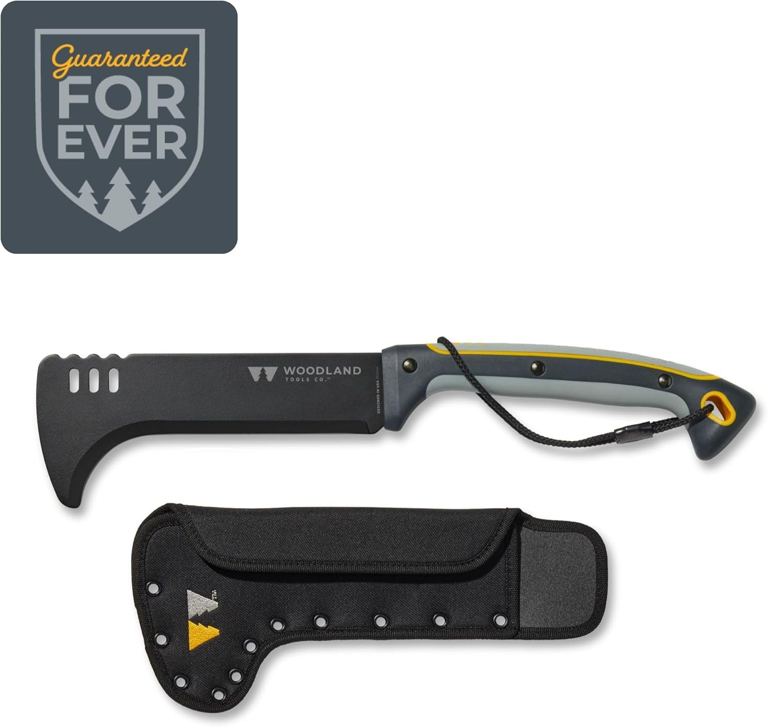 Woodland Tools Co. Super Duty Brush Axe with Sheath, Clearing Machete ...