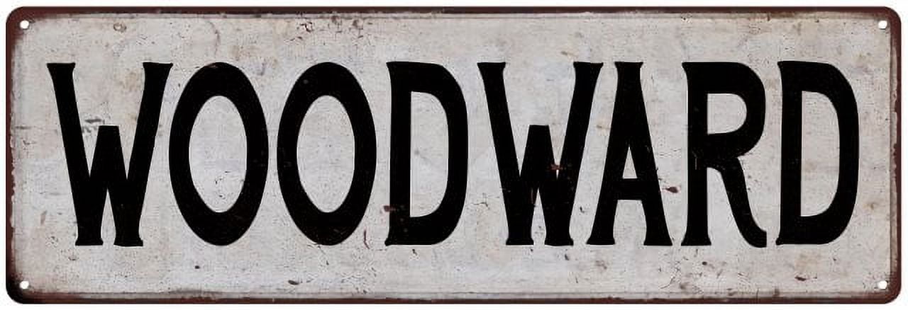 WOODWARD Vintage Look Rustic Chic Metal Sign 8x24 108240036916 ...