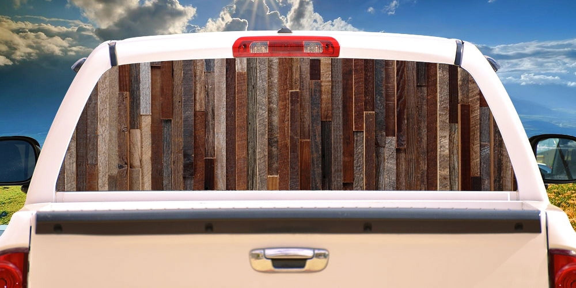 WOODY Rear Window Graphic truck view thru vinyl decal back - Walmart.com