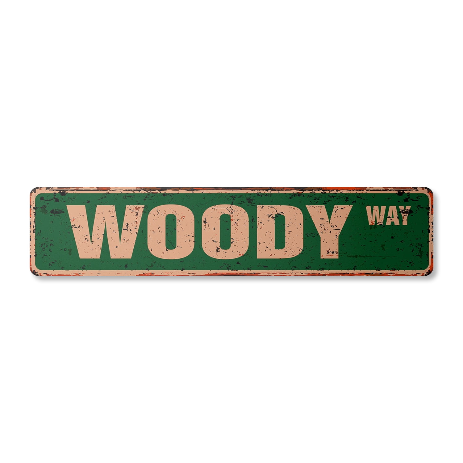 WOODY Vintage Plastic Street Sign wood woodie woodies outdoors forrest ...