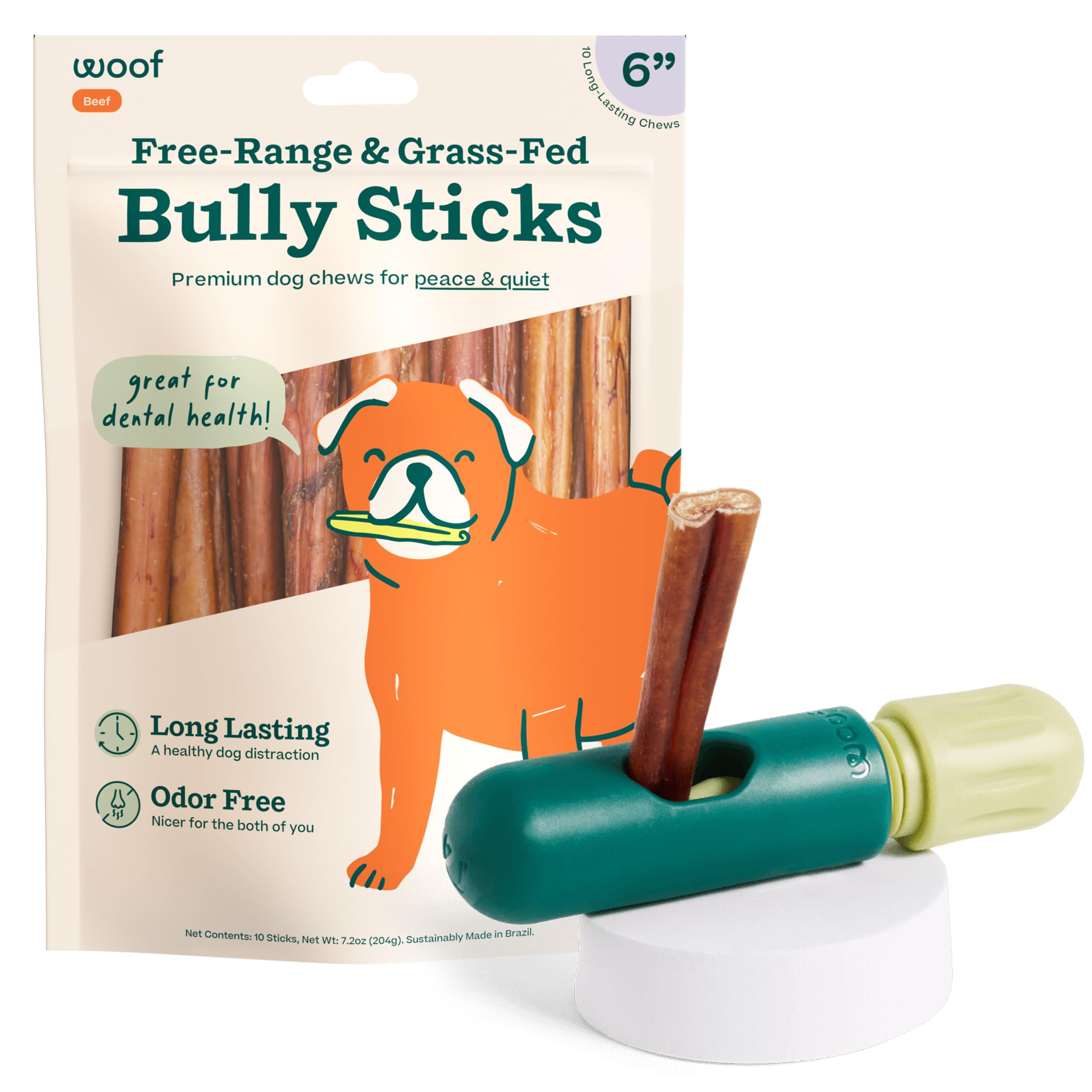 WOOF BullySafe and Bully Sticks - ITL1 Nutritious Chew Sticks for Dogs ...
