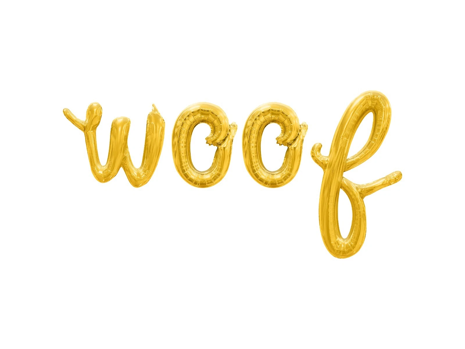 WOOF Cursive Letter Balloon Banner - Pet Dog, Puppy Birthday Party ...