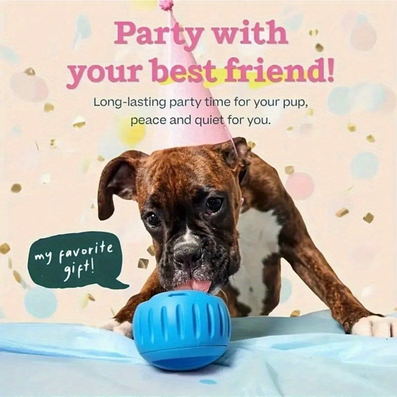 WOOF Party Popsicle Interactive Dog Toy - Chew-Resistant Plastic Puppy ...