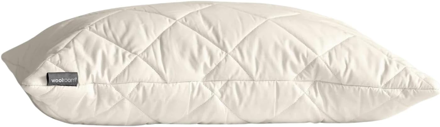 WOOLROOM All Natural Latex Bed Pillow Standard Size - Pressure ...