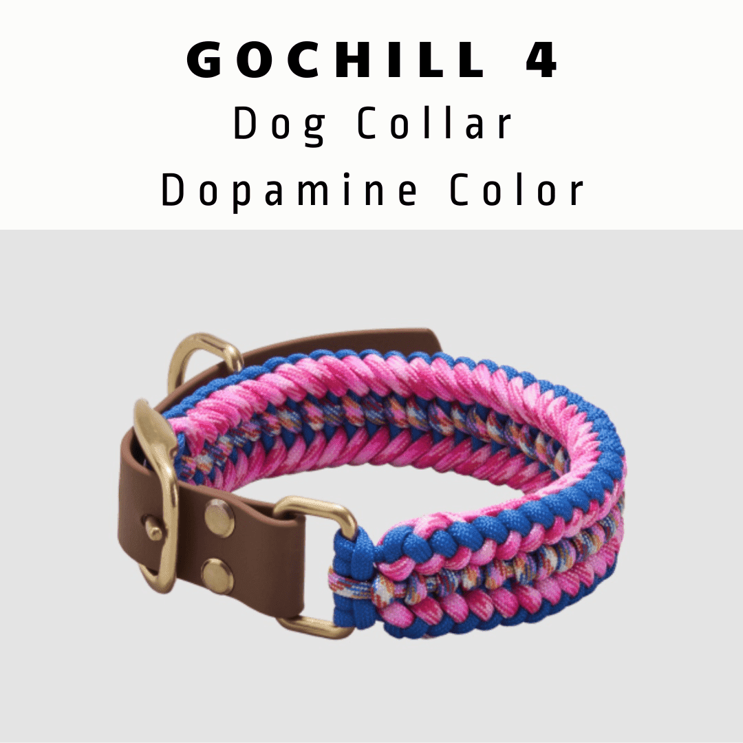 WOONONO Gochill 4 Adjustable Dog Collar, Durable Breathable Comfortable ...