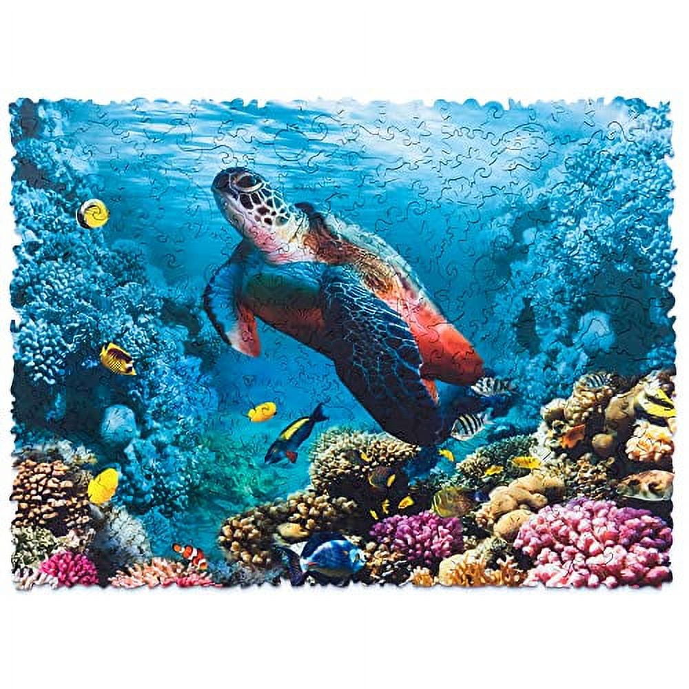 WOOSAIC Wooden Animal Shaped Jigsaw Puzzle - Hologram Lion, 250 Pieces ...