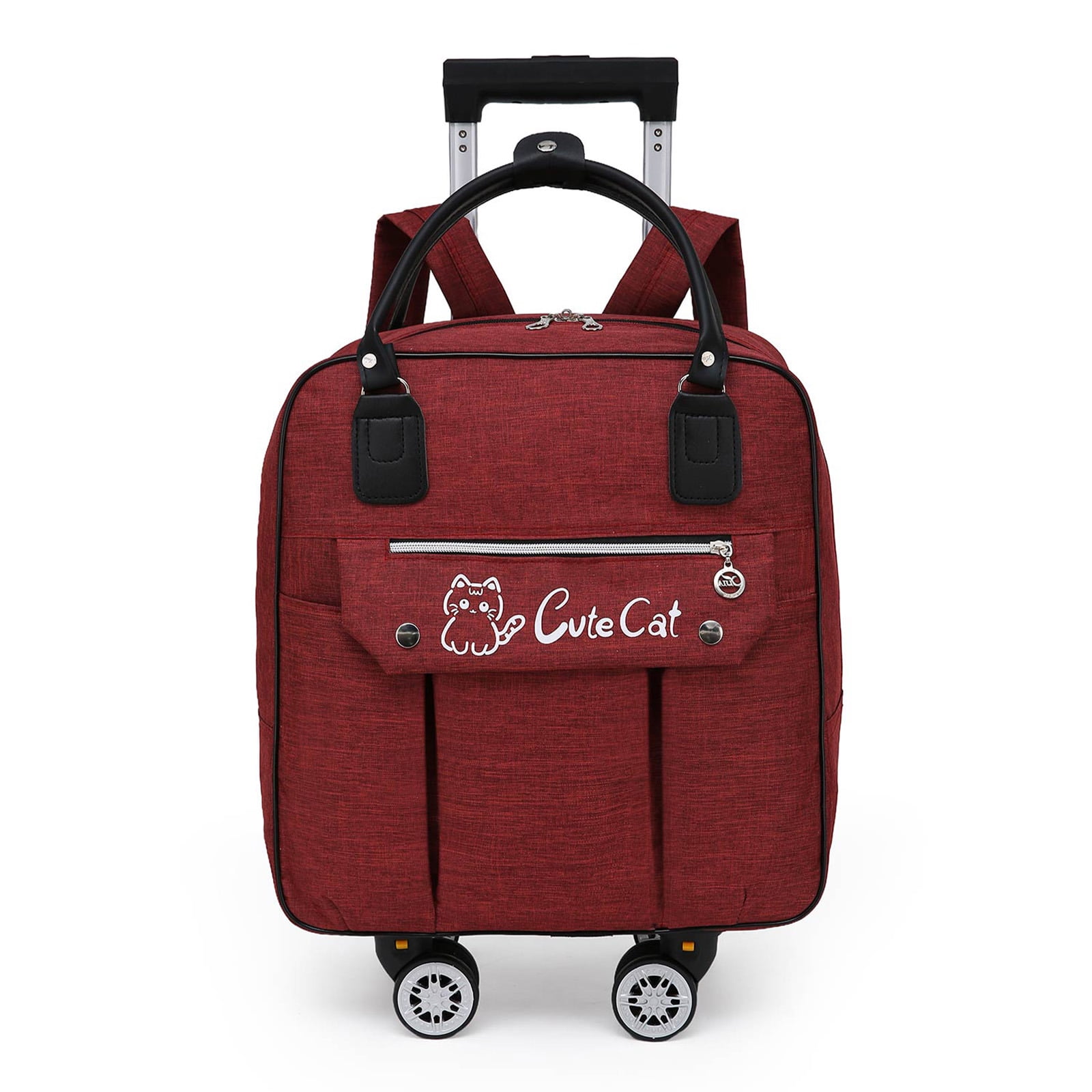 WOOW DEPOT 20.5" Rolling Suitcase Bag Carry on Luggage, w/ Adjustable ...