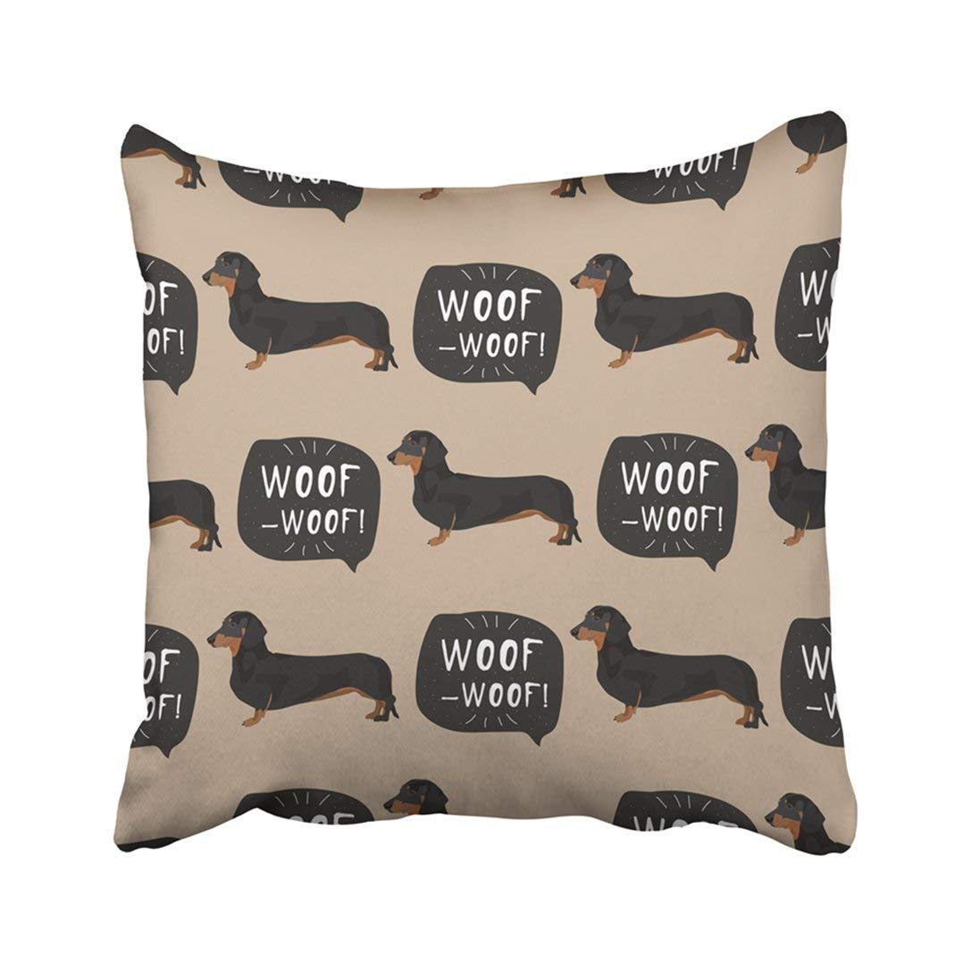 WOPOP Black Animal Dachshund Dog Colorful With Woof Brown Breed Canine ...