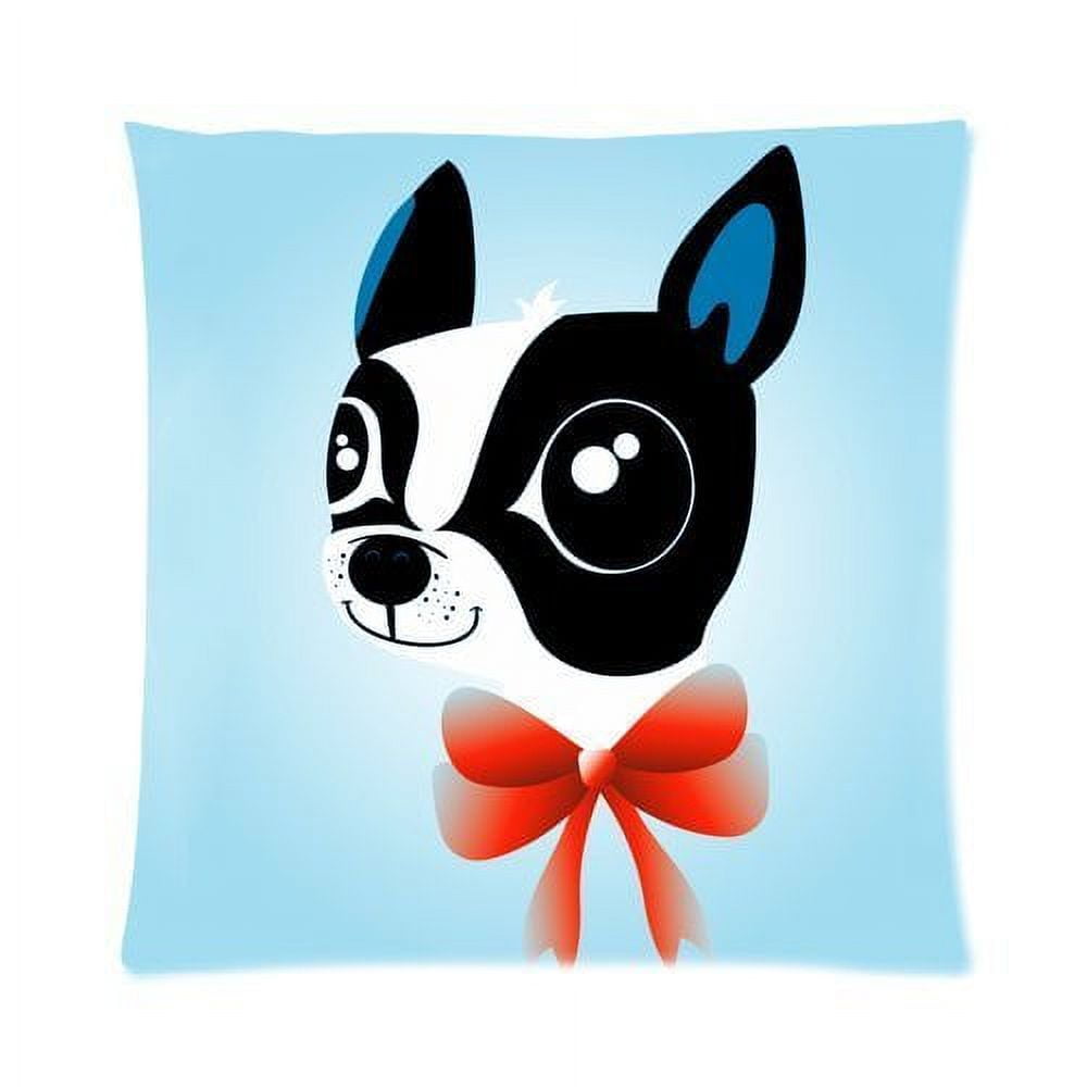WOPOP Cute Cartoon Puppy Dog Picture Zippered Throw Pillow Cover ...