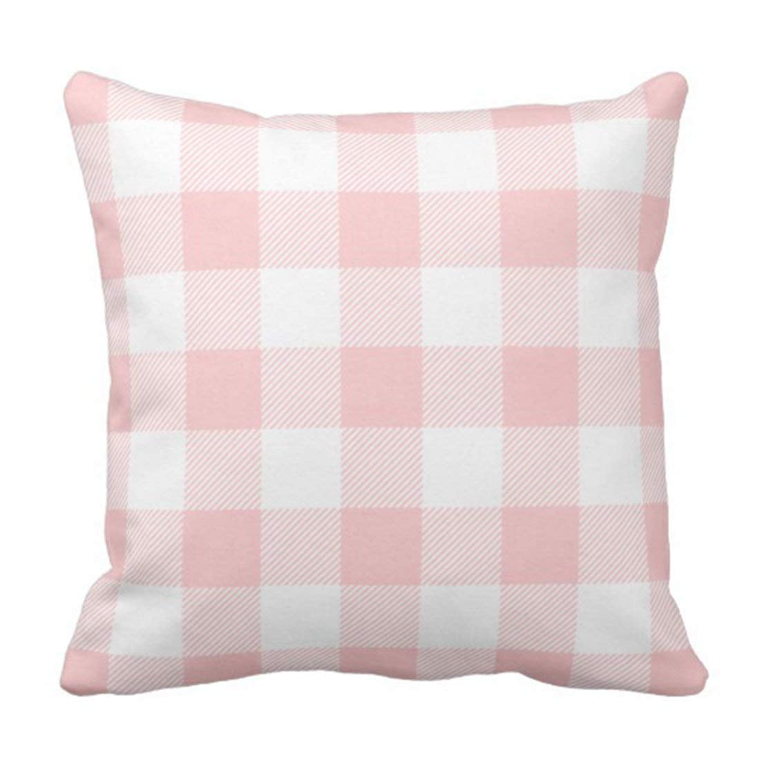 WOPOP Cute Chic Pink Preppy Buffalo Check Plaid Modern Pillowcase ...