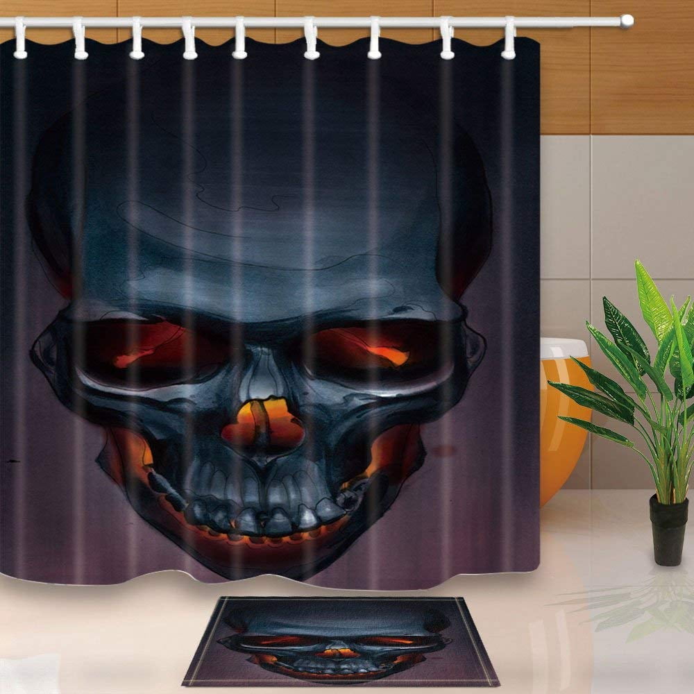 WOPOP Death A Darkness Skull Evil Terror Shower Curtain 66x72 inches ...