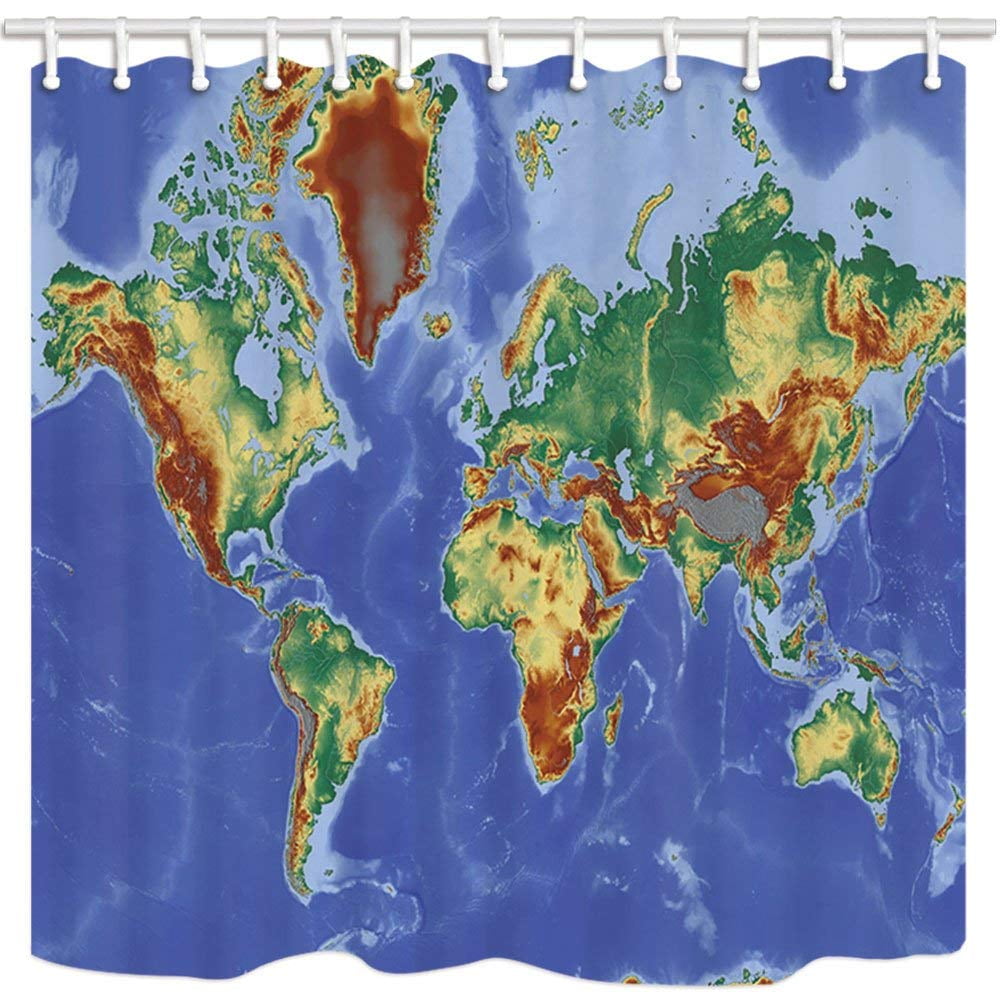 WOPOP Earth Weather World Map Air Temperature Distribution Pictorial ...