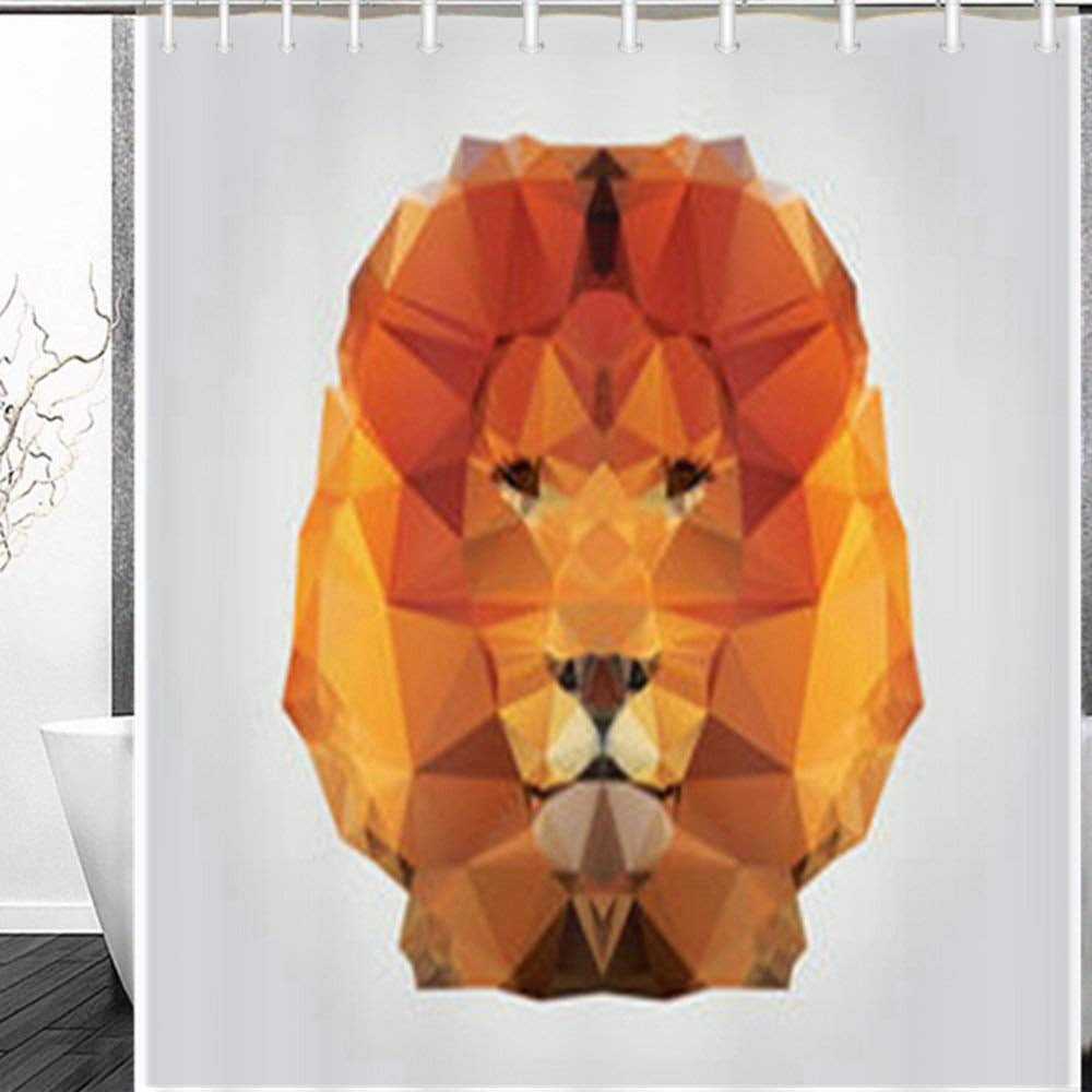 WOPOP Geometric Polygon Lion Head Triangle Animals Wildlife Abstract ...