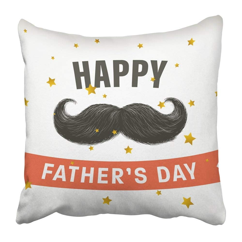 WOPOP Happy Father's Day with Moustache Cool and Cheerful Decorated ...