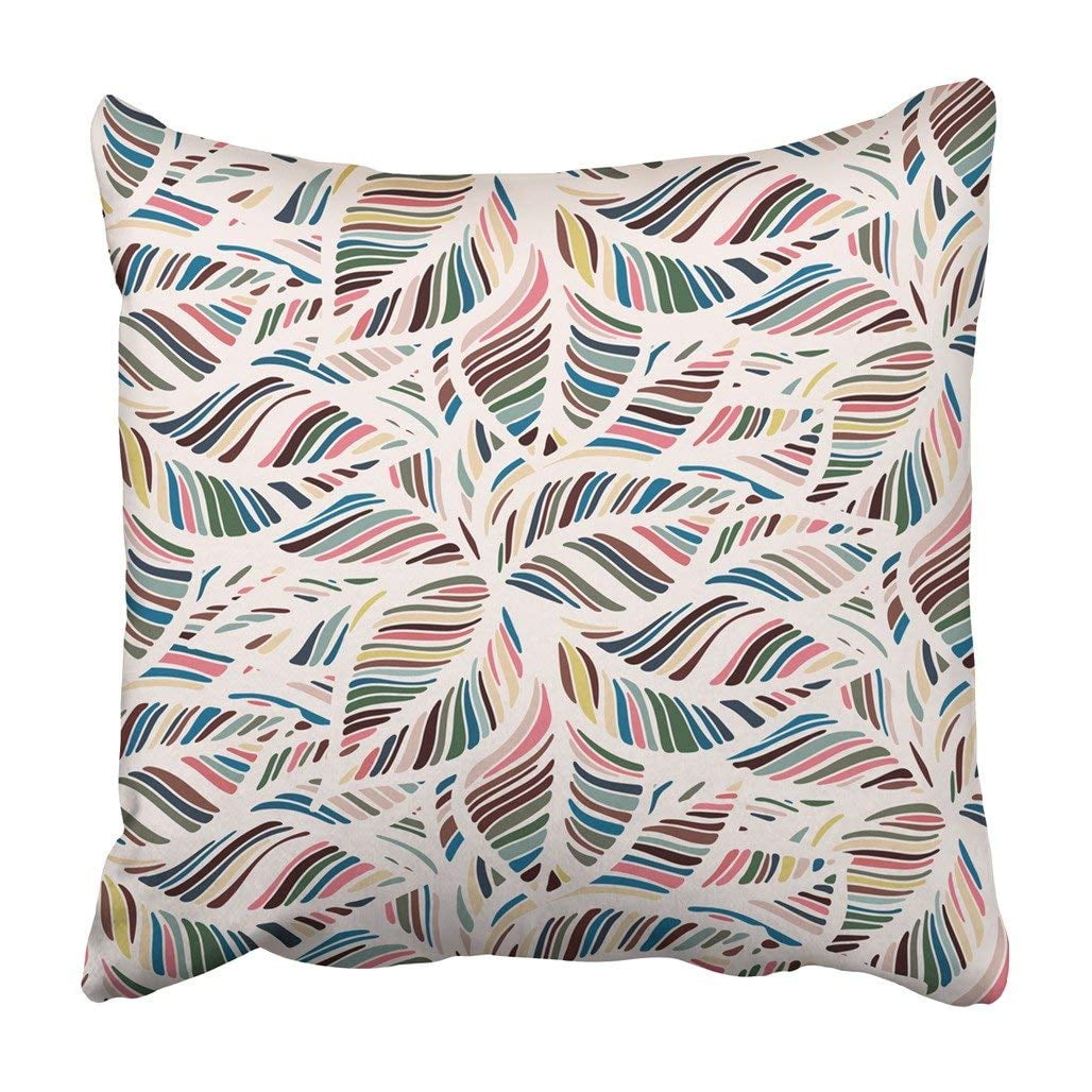 WOPOP Leaf With Multicolor Leaves In Doodle Style Scribble Abstract ...