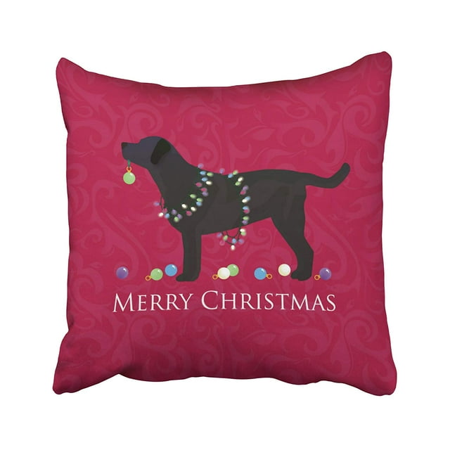 WOPOP Xmas Black Lab Merry Christmas Design Pillowcase Pillow Cushion ... WOPOP Xmas Black Lab Merry Christmas Design Pillowcase Pillow Cushion ...